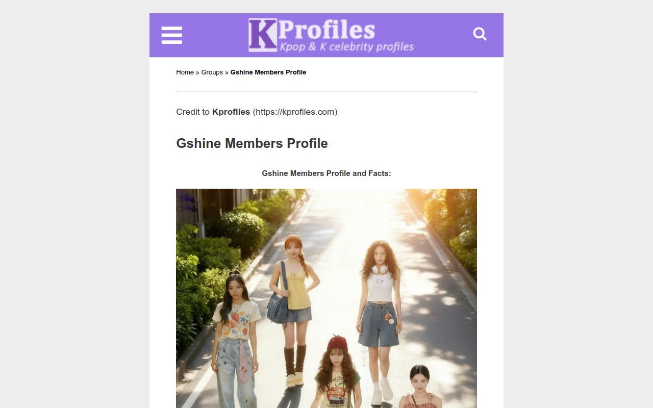 Gshine Members Profile